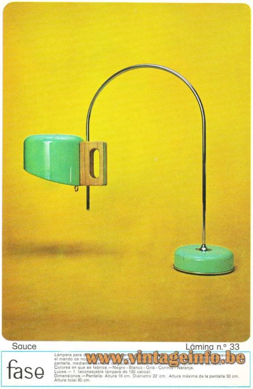 Fase Apolo Desk Lamp | Vintageinfo - All About Vintage Lighting
