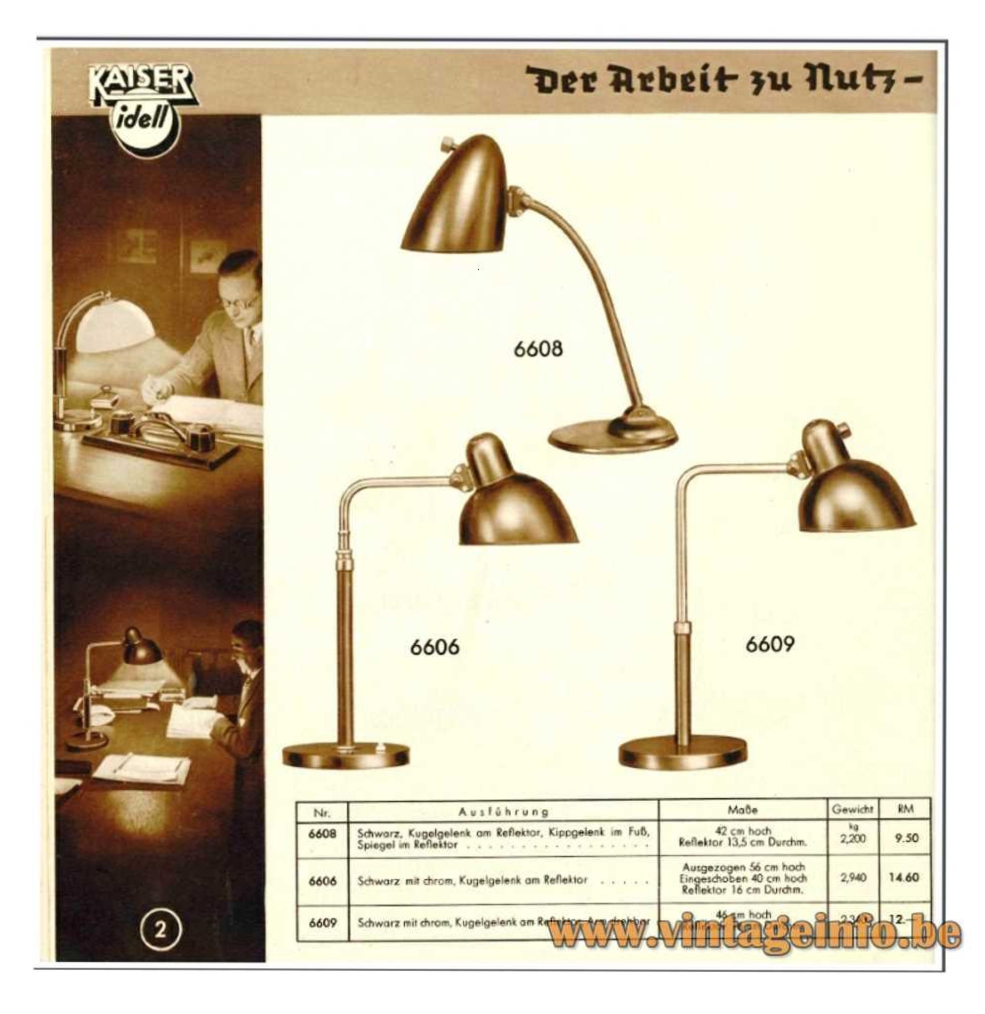 Kaiser Idell 1936 - 1937 Catalogue | Vintageinfo - All About Vintage ...