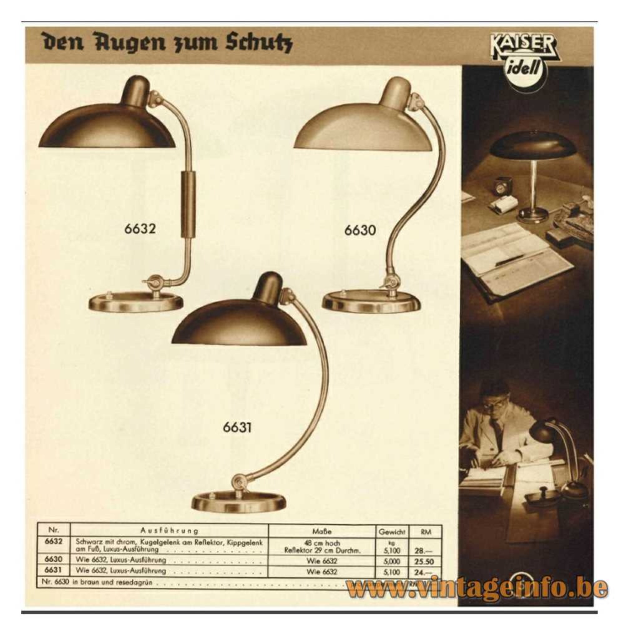 Kaiser Idell 1936 - 1937 Catalogue | Vintageinfo - All About Vintage ...