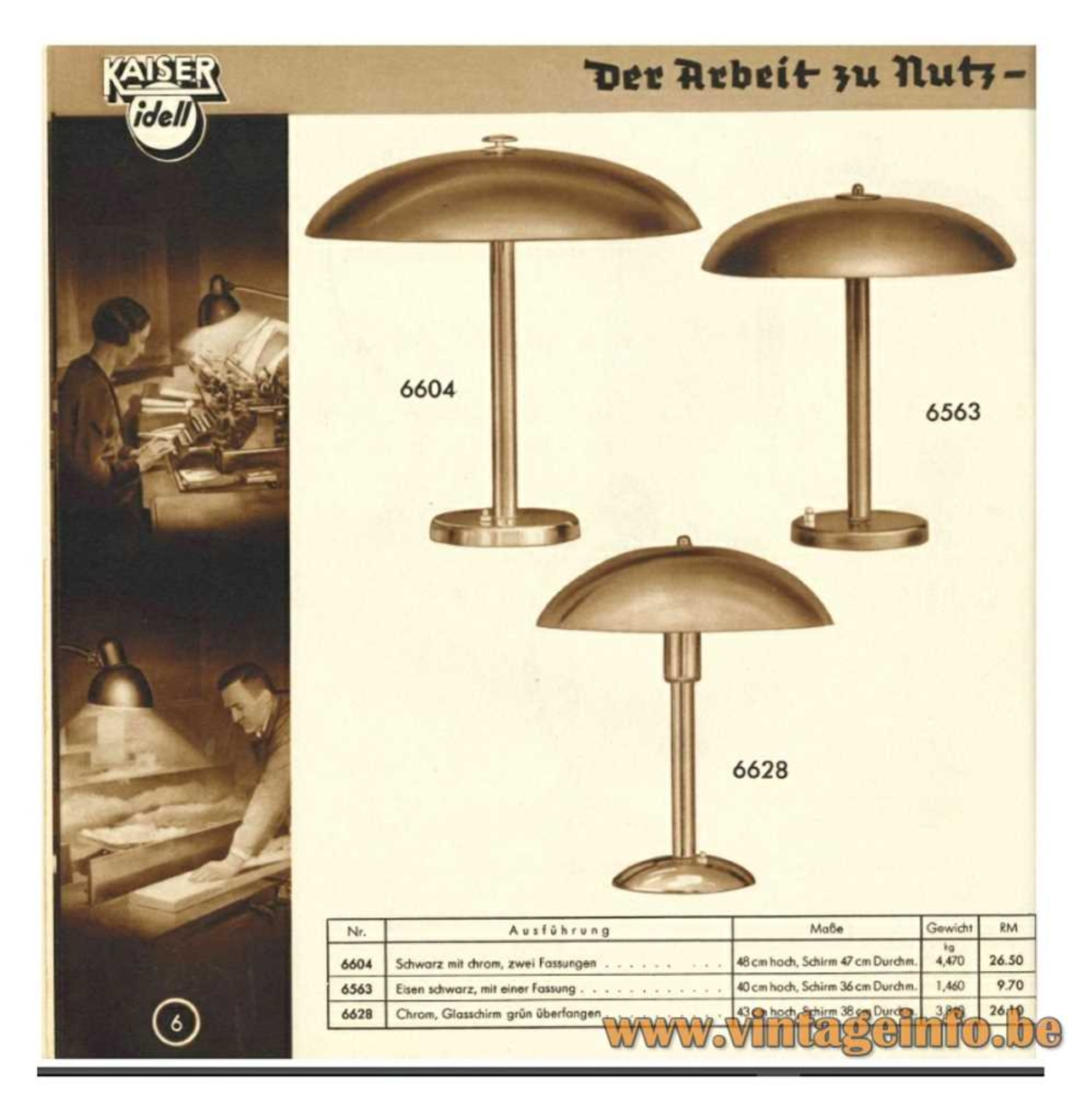 Kaiser Idell 1936 - 1937 Catalogue | Vintageinfo - All About Vintage ...