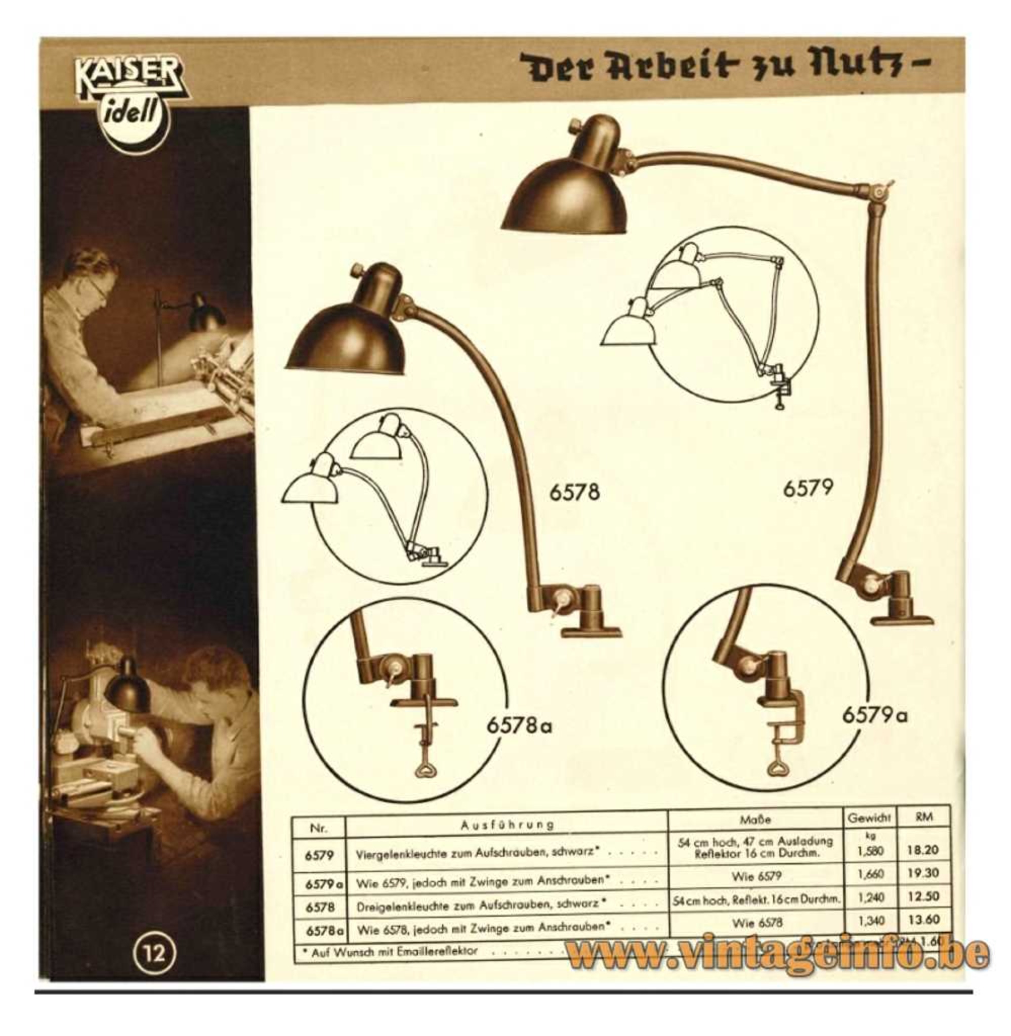 Kaiser Idell 1936 - 1937 Catalogue | Vintageinfo - All About Vintage ...