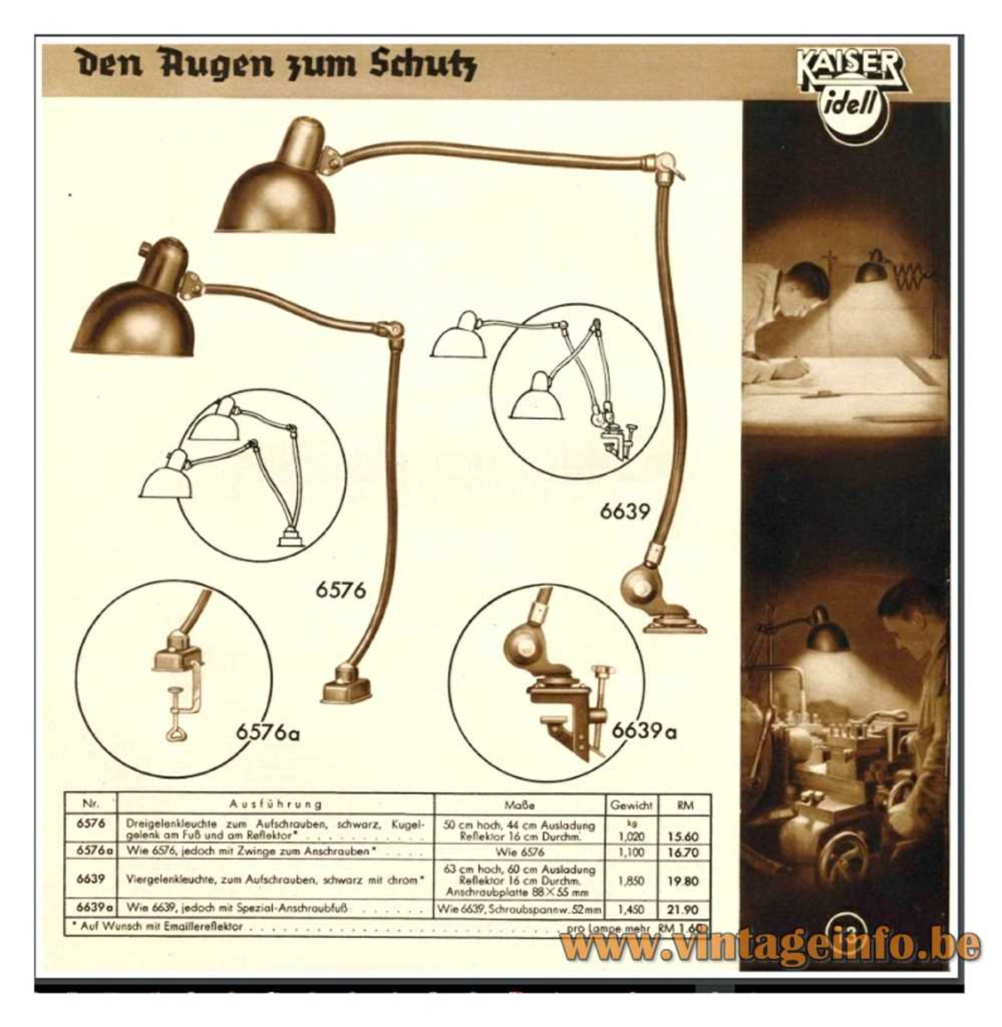 Kaiser Idell 1936 - 1937 Catalogue | Vintageinfo - All About Vintage ...