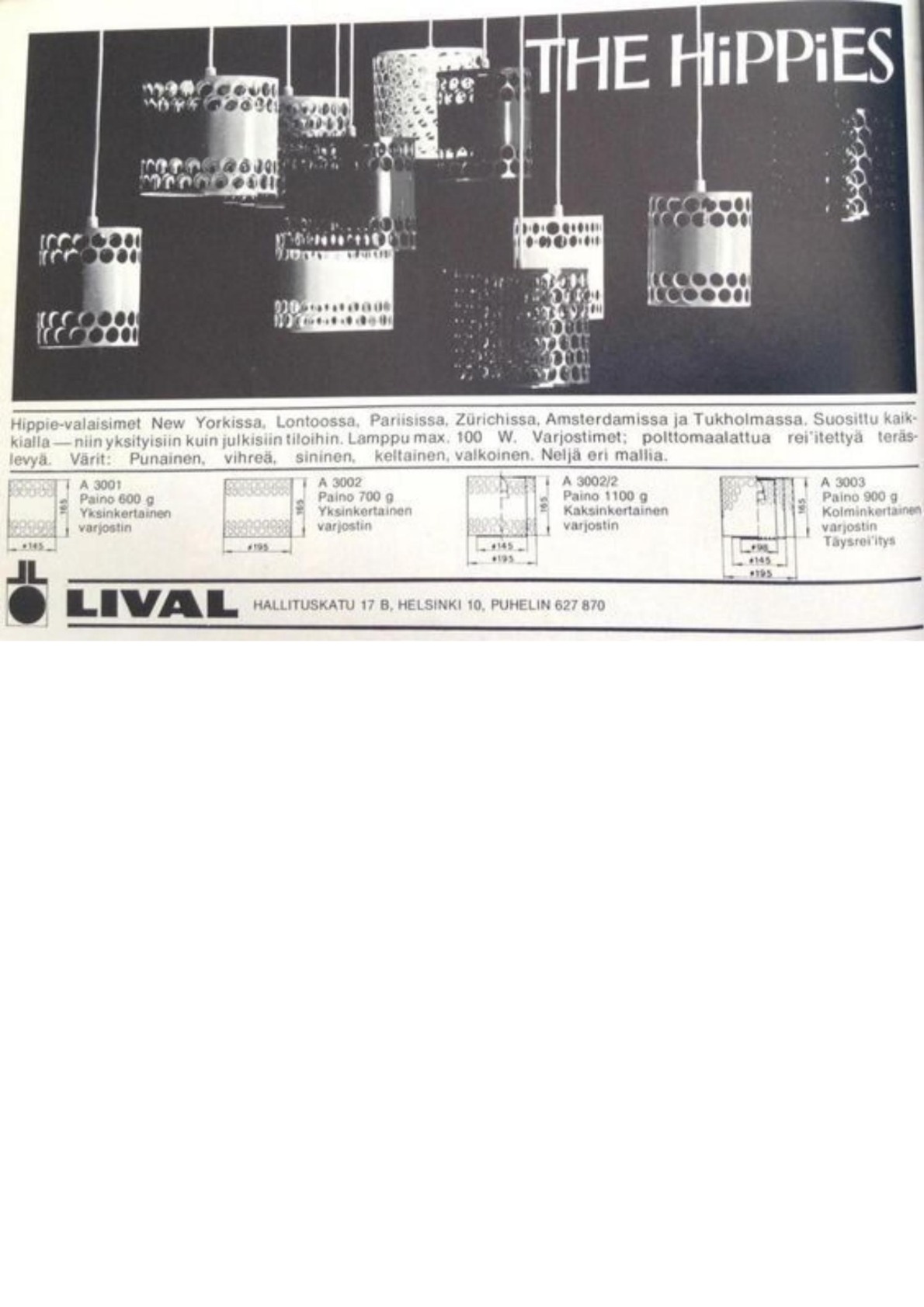 Oy Lival Ab 1960s Lighting Catalogue | Vintageinfo - All About Vintage ...